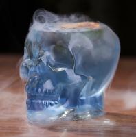 China Wine Cocktail Skull Shaped Glass Cup Crystal Creative 80ml 150ml 350ml for sale