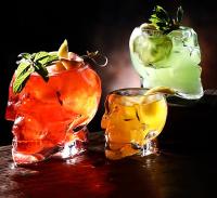 China Wine Cocktail Skull Shaped Glass Cup Crystal Creative 80ml 150ml 350ml for sale