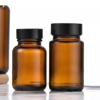 China 300ml Vitamin 150ml Amber Round Glass Bottle 250ml For Tablet Pill Capsule for sale