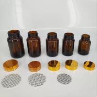 China 300ml Vitamin 150ml Amber Round Glass Bottle 250ml For Tablet Pill Capsule for sale