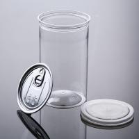 China Nuts Peanut Butter Plastic Storage Jars PET 16.2oz 460ml 75mm for sale