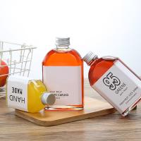 China ISO9001 Glass Flat Water Wine Bottle Clear 100ml 200ml Whiskey Container for sale