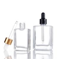 China Glass Cosmetic Serum Essential Oil Dropper Bottle Eco Clear 10ml 2.3cm Dia for sale