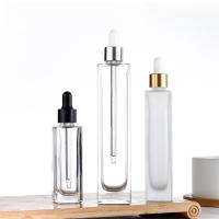 China Glass Cosmetic Serum Essential Oil Dropper Bottle Eco Clear 10ml 2.3cm Dia for sale