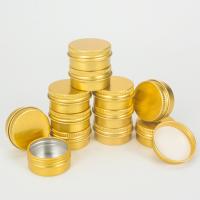 China 250g Metal Cosmetic Jar Black Silver Gold Round Aluminium Tins 8.8oz for sale