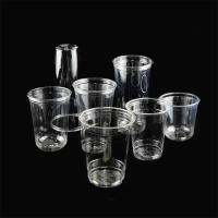 China 100F PLA Plastic 16 Oz Compostable Cold Cups Disposable BPA Free Non Toxic for sale