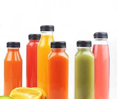 China 320ml 350ml Cold Brew Coffee Plastic Beverage Bottles PET Juice Bottles for sale