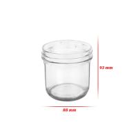 China 10oz Leak Proof Glass Storage Bottles Yogurt 4 Oz Quilted Mason Jars Bulk for sale