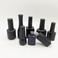 China 10ml Black Nail Polish Bottle Gel 7.6*3,2cm With Screw Cap for sale