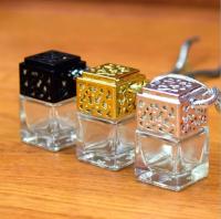 China 5ml 8ml Crystal Glass Bottles Hanging Bottle Car Air Freshener And Perfume for sale