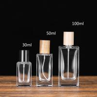 China Empty Square 0.5oz Portable Refillable Perfume Bottle Bayonet Recycle for sale