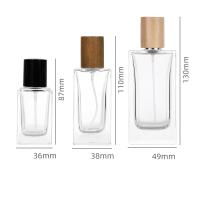 China Empty Square 0.5oz Portable Refillable Perfume Bottle Bayonet Recycle for sale