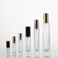 China Spray Empty Square Glass Perfume Bottle Thickened 10*2.25cm SGS for sale