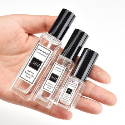 China Spray Empty Square Glass Perfume Bottle Thickened 10*2.25cm SGS for sale