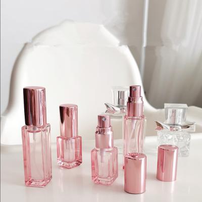 China Rose Gold Portable Refillable Atomizer Travel Perfume Fine Mist Sprayer Bottle for sale