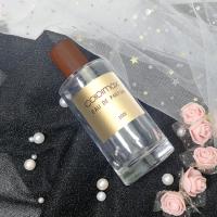 China 50mm Dia 3.5oz Crystal Glass Perfume Bottles SGS Round Custom LOGO for sale