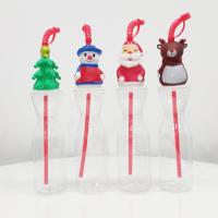 China ODM Christmas Decoration Plastic Beverage Bottles Snowman AZO Free 17oz for sale