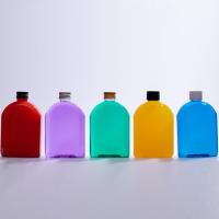 China Transparent Flat Rectangular Water Bottle Cold Brew 50ml To 500ml PETG for sale