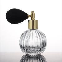 China Glass Cosmetic Containers 100ml Vintage Style Air Bag Refillable Fine Spray Perfume Bottle for sale