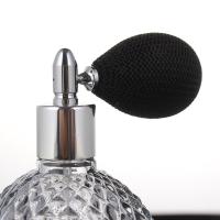 China Glass Cosmetic Containers 100ml Vintage Style Air Bag Refillable Fine Spray Perfume Bottle for sale
