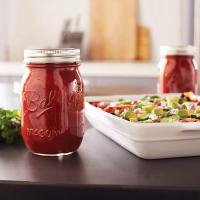 China Thickened 16 Oz Wide Mouth Canning Jars Multicolour Heat Insulated for sale