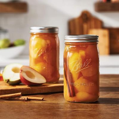 China Thickened 16 Oz Wide Mouth Canning Jars Multicolour Heat Insulated for sale