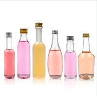 China Wine Decanter Glass Storage Bottles Electroplating Surface Transparent 40ml 50ml for sale