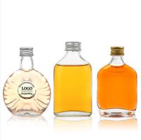 China Wine Decanter Glass Storage Bottles Electroplating Surface Transparent 40ml 50ml for sale
