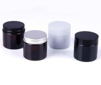 China Cosmetic Containers PET Jar Aluminium Lid 0.7oz To 17.6oz For Perfume Lotion for sale