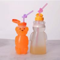 China Food Grade Plastic Beverage Bottles Squeezable 23.3oz 16 Oz Honey Bear Bottles for sale