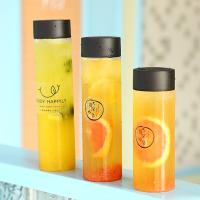 China 10oz Plastic Juice Smoothies Milk Tea Pet Bottle Food Grade Iced Tea for sale