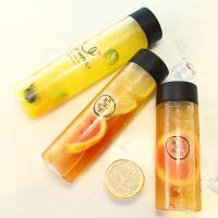 China 10oz Plastic Juice Smoothies Milk Tea Pet Bottle Food Grade Iced Tea for sale