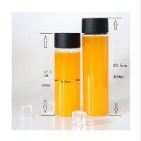 China 10oz Plastic Juice Smoothies Milk Tea Pet Bottle Food Grade Iced Tea for sale