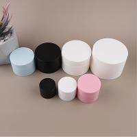 China PP Cream Plastic Cosmetic Containers 4 Oz Double Wall Jars 7.4*5.1cm for sale