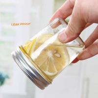 China OEM Overnight Oats jelly Glass Storage Bottles parfaits hermetically sealed jar for sale