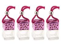 China 5ml 8ml Crystal Glass Bottles Hanging Bottle Car Air Freshener And Perfume for sale