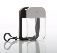 China Alcohol Disinfectant Card Type Spray Bottle Mini  Keychain PET 2cm Thick for sale
