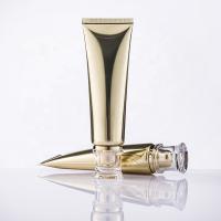China Aluminium Cosmetic Packaging Tube 50ml 200ml Golden Laminated for sale