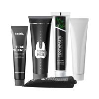 China Cosmetic Aluminum Squeezed Toothpaste Tube Glossy Coating ISO4001 MDPE for sale
