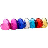 China Cosmetic Heart Shaped Perfume Pocket Spray Bottle ODM 20ml Blue Purple for sale