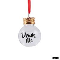 China ODM Decorative  Plastic Beverage Bottles 1.7oz Ball Shaped Plastic Bottles for sale