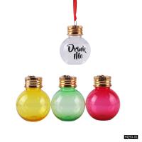 China ODM Decorative  Plastic Beverage Bottles 1.7oz Ball Shaped Plastic Bottles for sale
