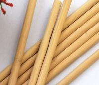 China 15cm  Reusable Bamboo Drinking Straws Bubble Tea Juice for sale