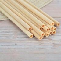 China 15cm  Reusable Bamboo Drinking Straws Bubble Tea Juice for sale