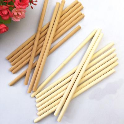 China 15cm  Reusable Bamboo Drinking Straws Bubble Tea Juice for sale