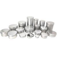 China 20ml To 250ml Metal Cosmetic Jar 3.9in Dia Screw Top Aluminium Tins for sale