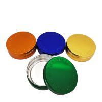 China 20ml To 250ml Metal Cosmetic Jar 3.9in Dia Screw Top Aluminium Tins for sale