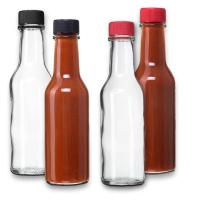 China Hot Sauce Empty Amber Glass Storage Bottles 150ml Antitear QZH for sale