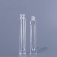 China 0.35oz Odorless Glass Cosmetic Containers Transparent Roller Bottle 1.8*13cm for sale
