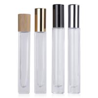 China 0.35oz Odorless Glass Cosmetic Containers Transparent Roller Bottle 1.8*13cm for sale